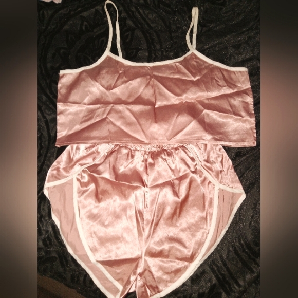 Intimates & Sleepwear | Satin Crop Top Pjs | Poshmark